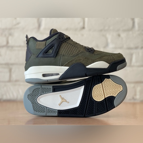 Nike | Shoes | Nike Air Jordan 4 Retro Se Craft Medium Olive Shoes ...